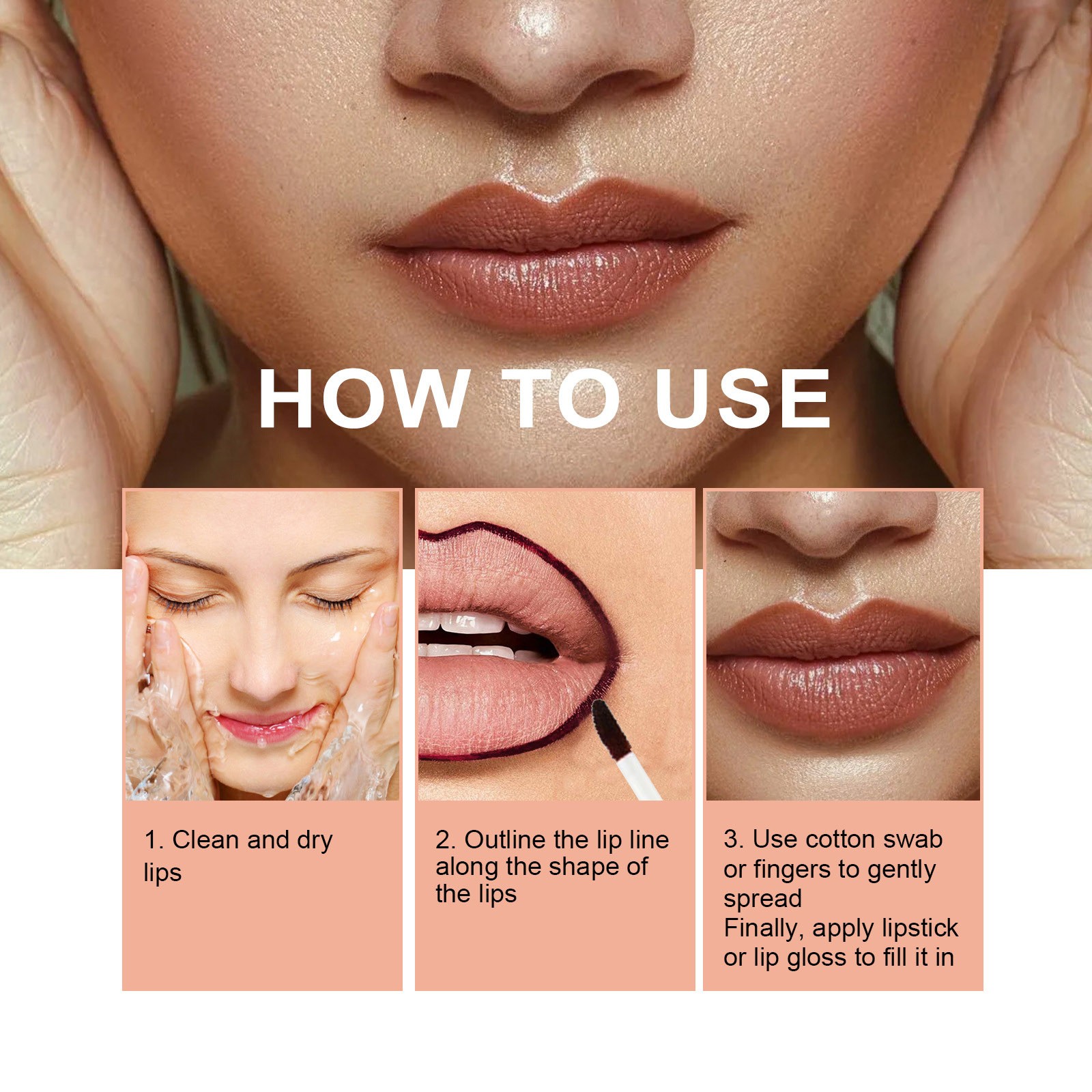 5ml Peel Off Lip Liner Enhance Lip For Fuller Defined - Walmart.com